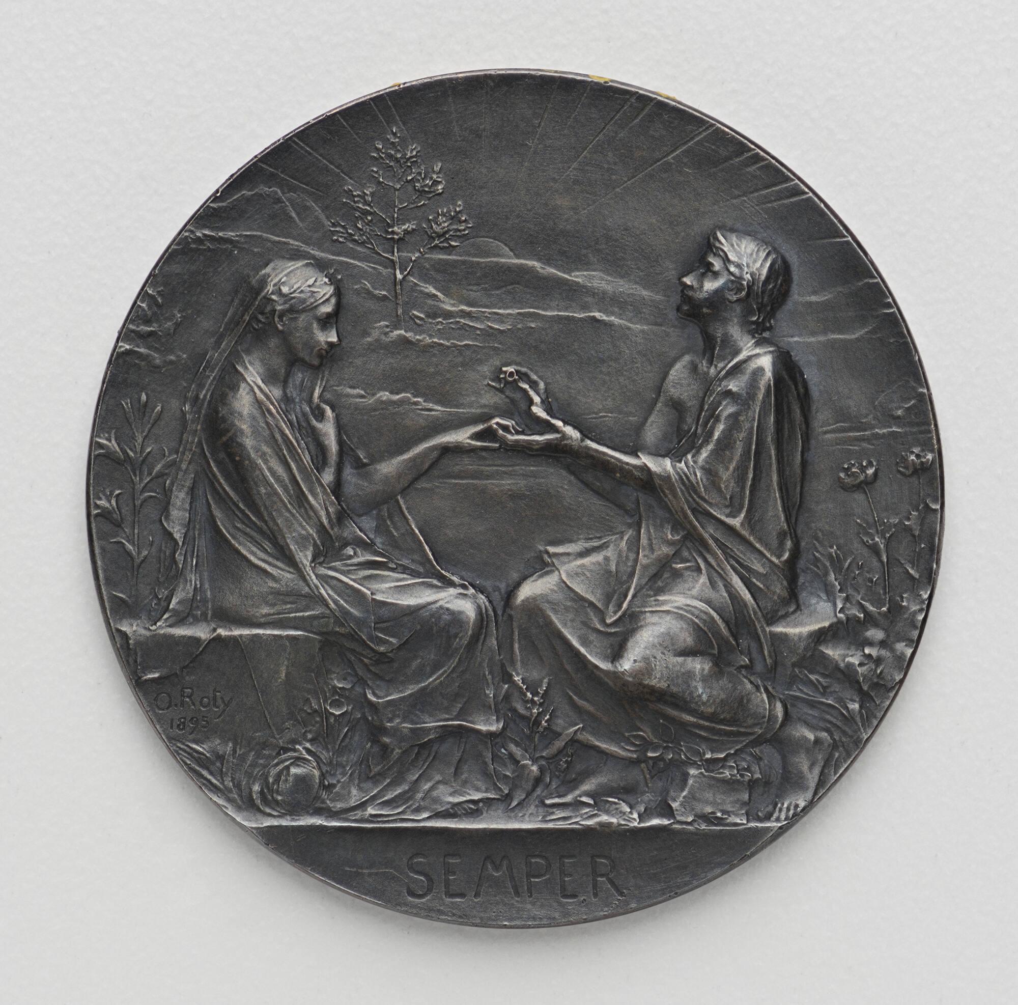 Medal: Youth Plighting His Troth | Isabella Stewart Gardner Museum