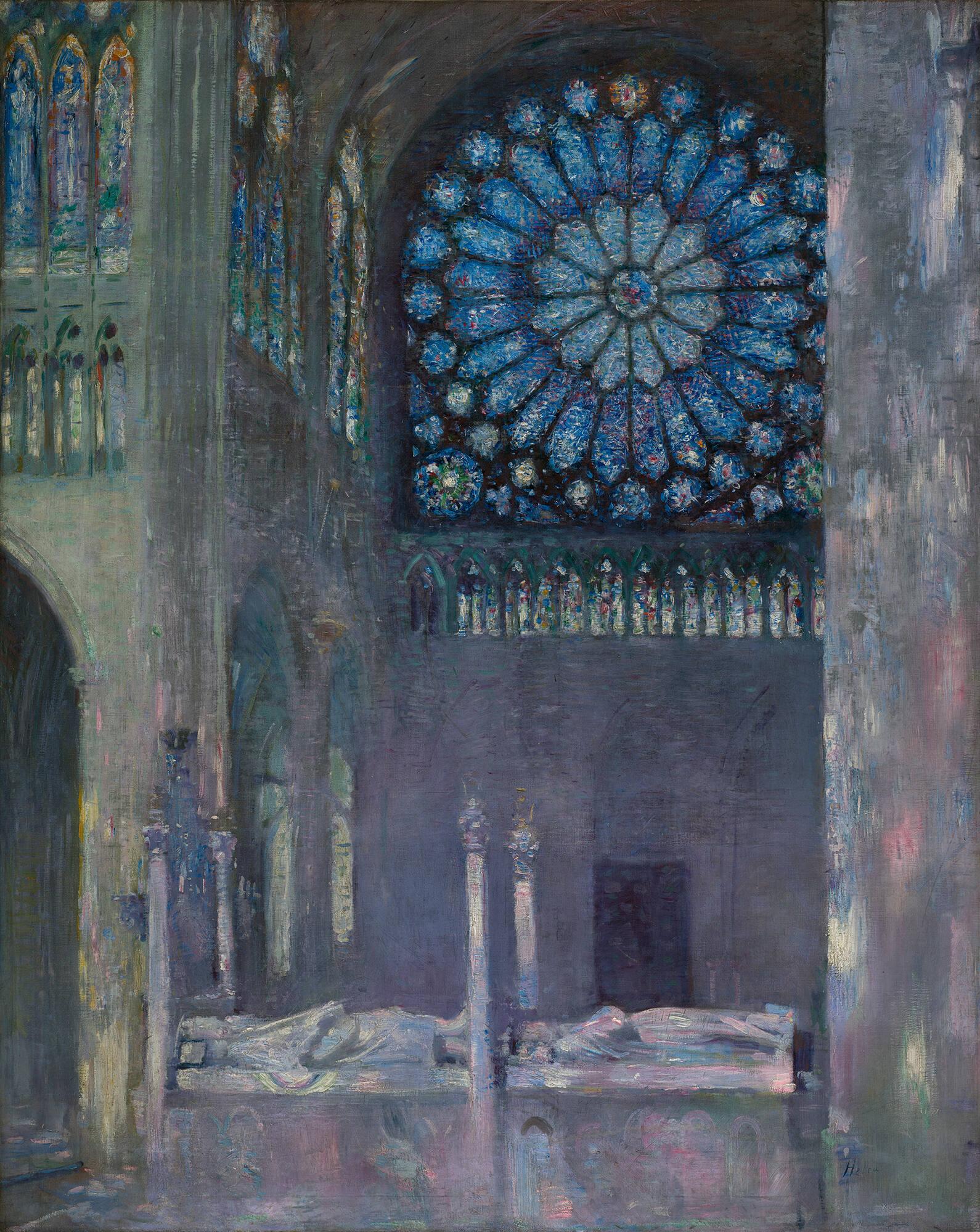The Interior of the Abbey Church of Saint Denis | Isabella Stewart ...