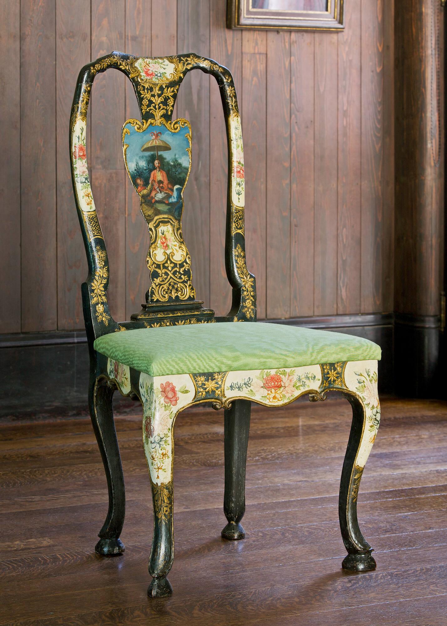 Chair (Sedia) Painted with Figures | Isabella Stewart Gardner Museum