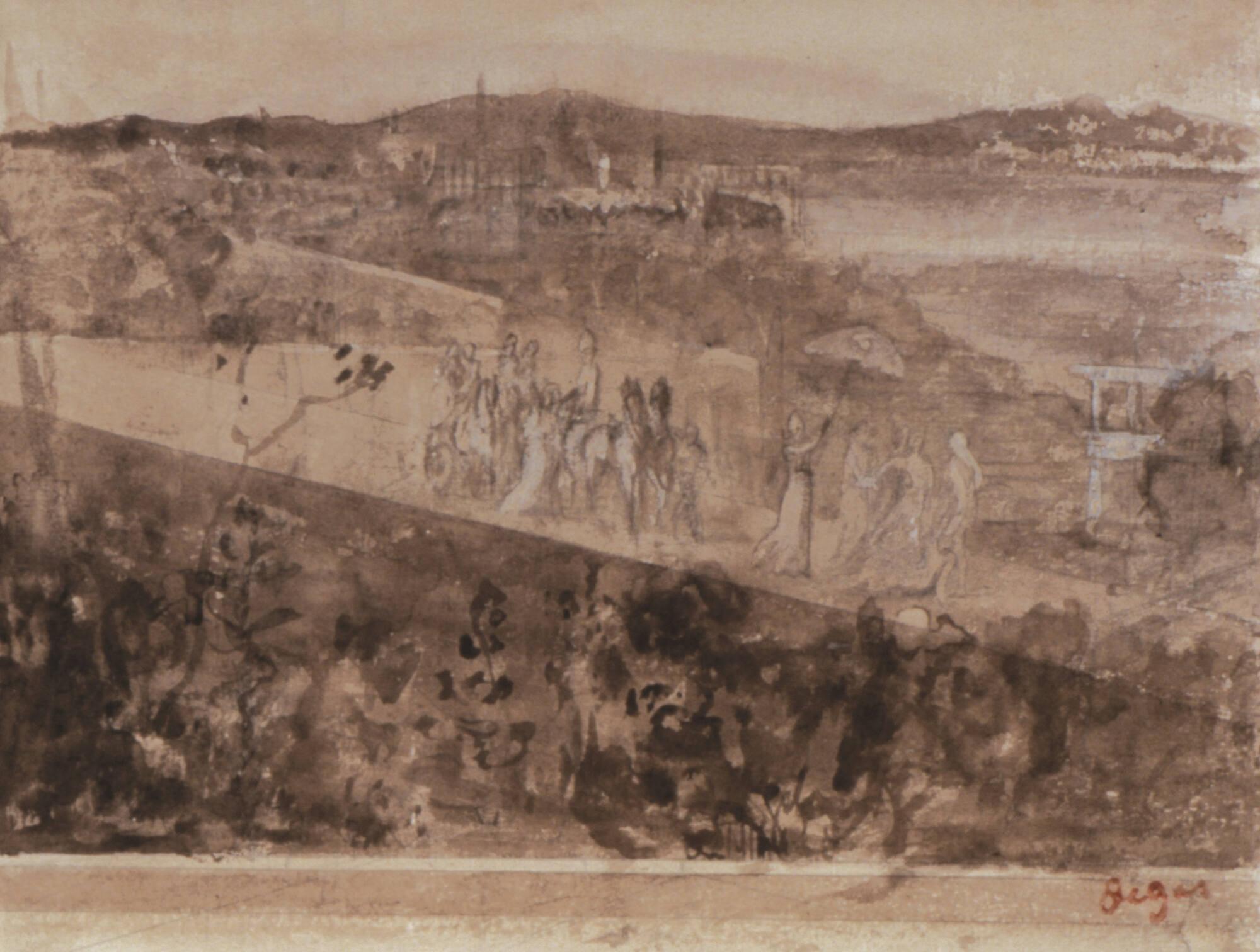Procession on a Road near Florence | Isabella Stewart Gardner Museum