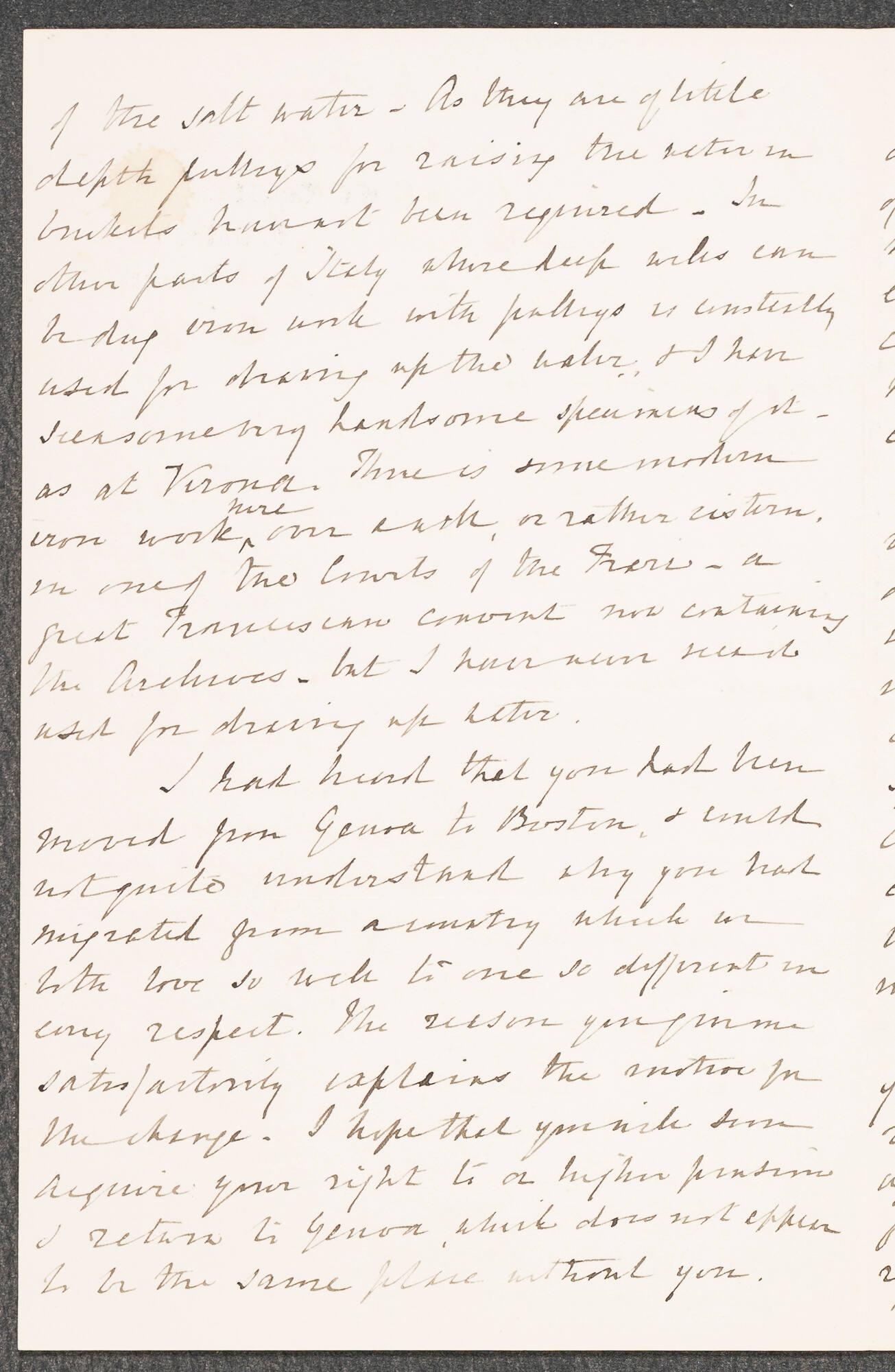 Letter to Brown from Venice | Isabella Stewart Gardner Museum