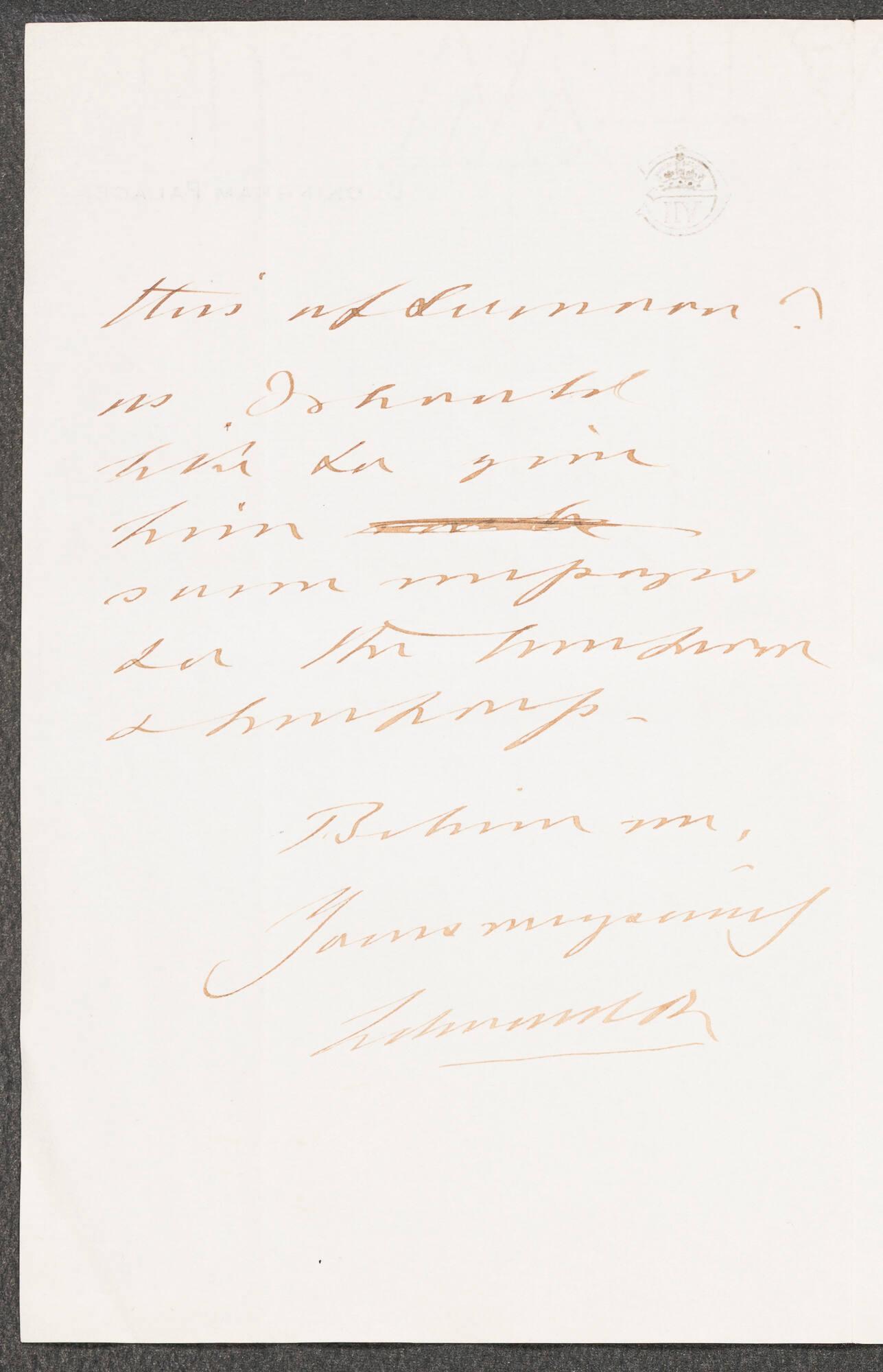 Letter to Lansdowne from London | Isabella Stewart Gardner Museum