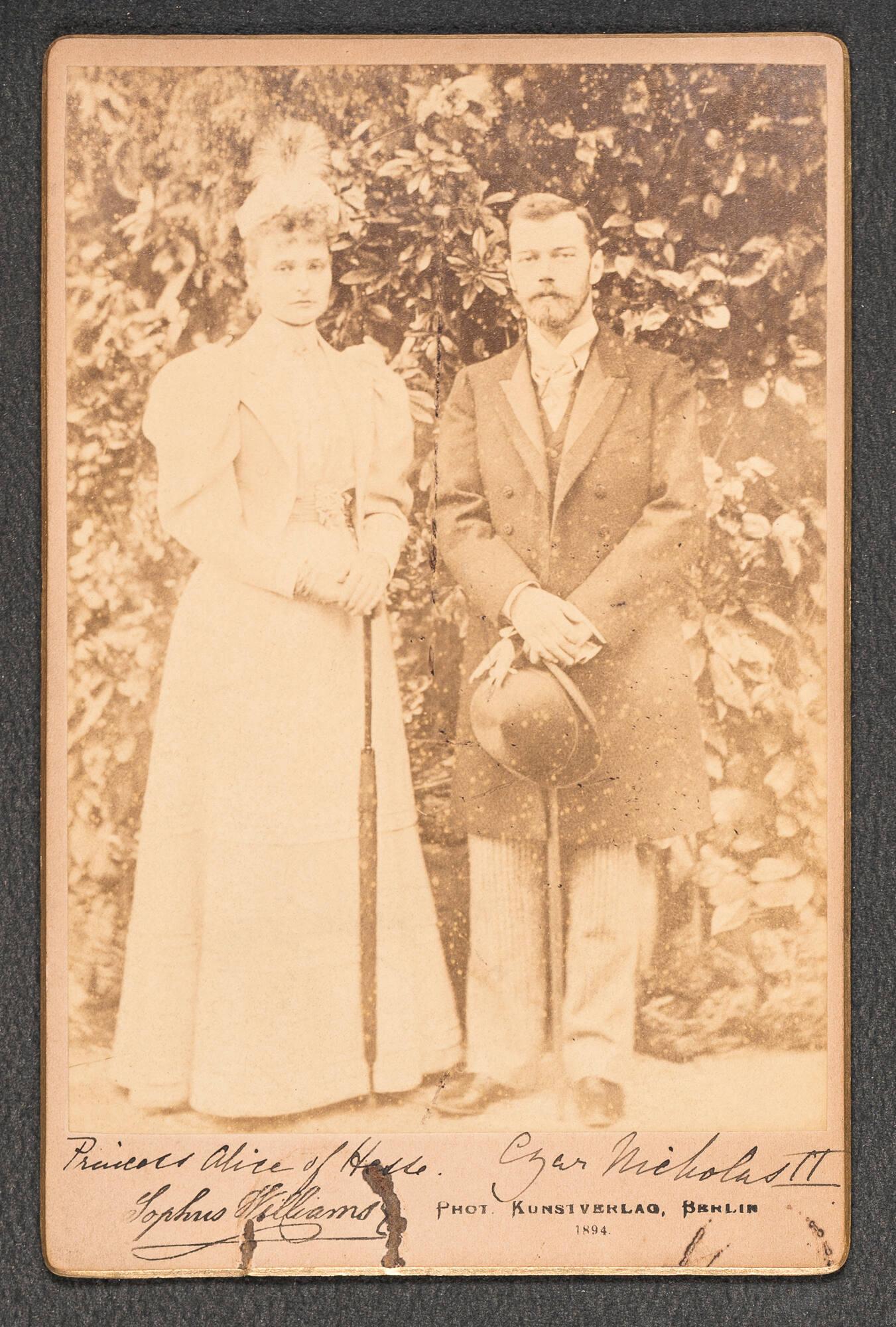 Princess Alix of Hesse (Alexandra Feodorovna) and Tsar Nicholas II of ...