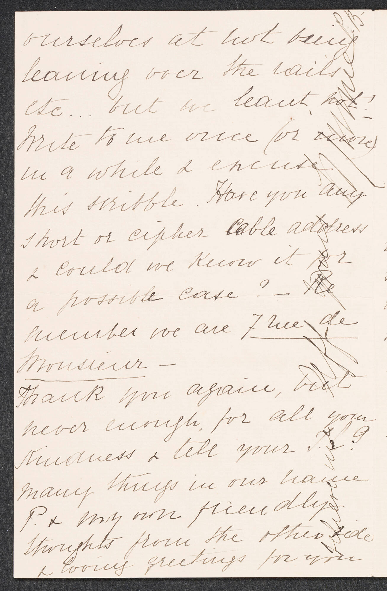 Letter to Isabella Stewart Gardner from the Atlantic Ocean | Isabella ...
