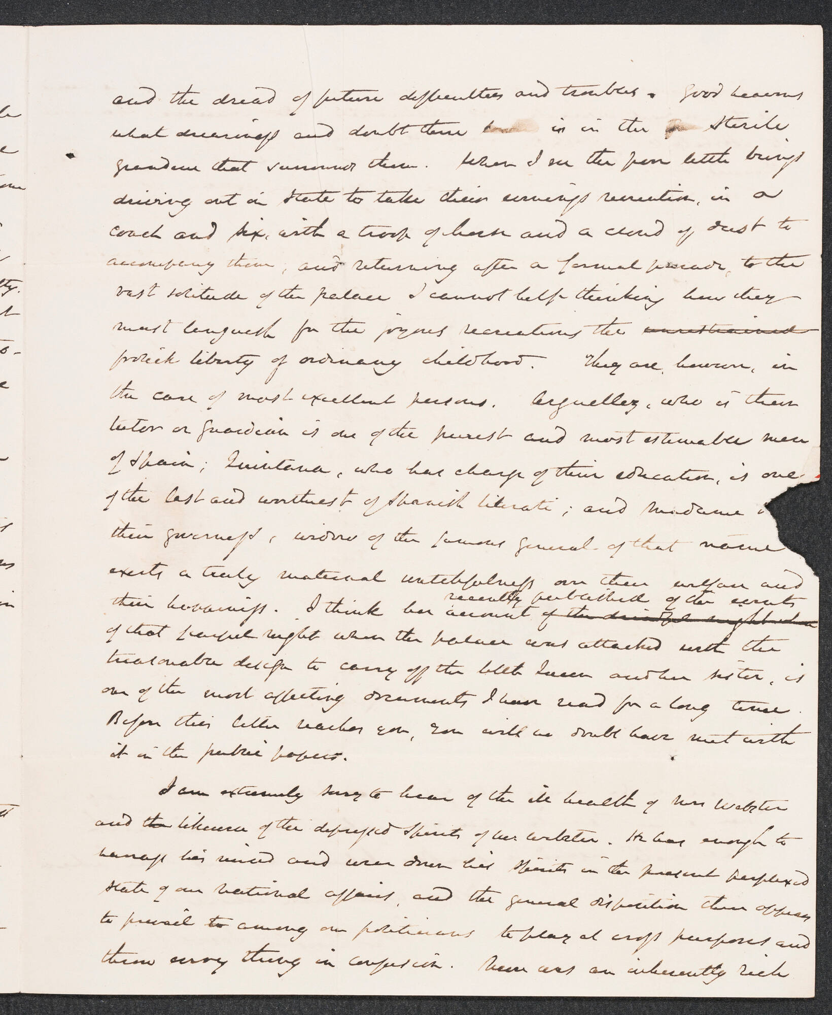 Letter to Julia Irving from Madrid | Isabella Stewart Gardner Museum
