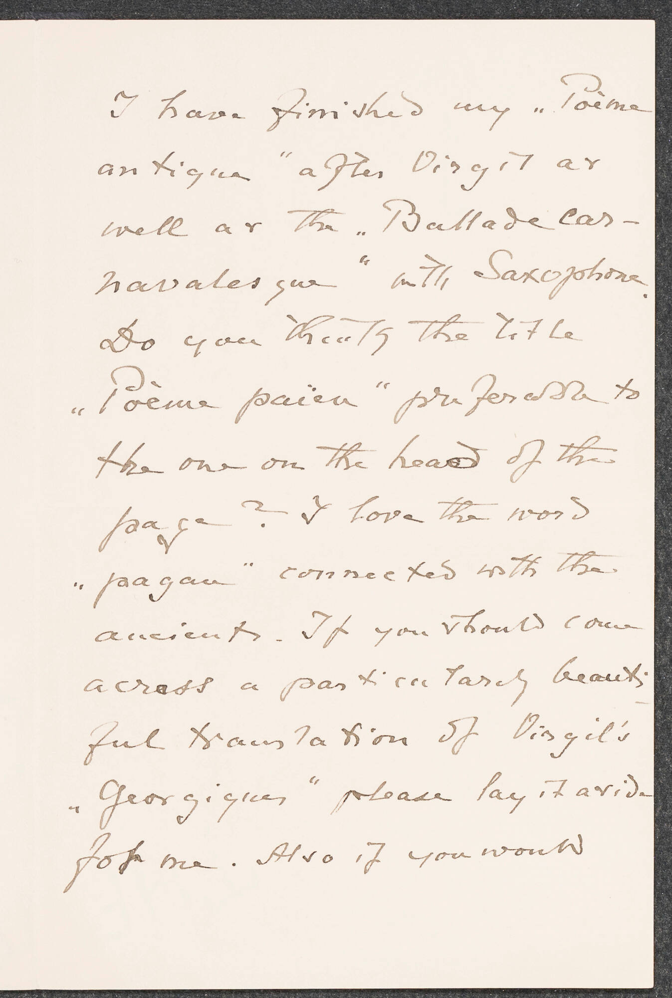 Letter to Isabella Stewart Gardner from Dover, Massachusetts | Isabella ...