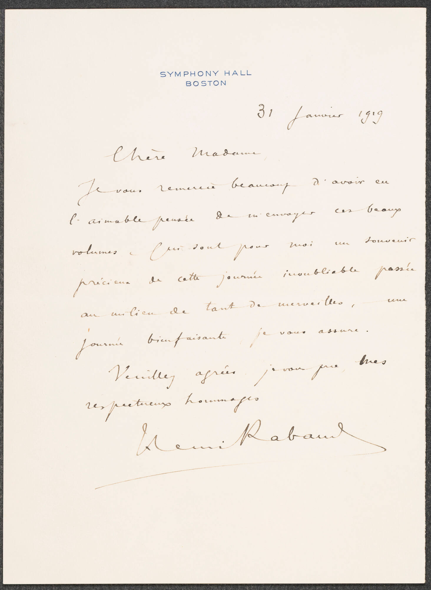 Letter to Isabella Stewart Gardner from Boston | Isabella Stewart ...