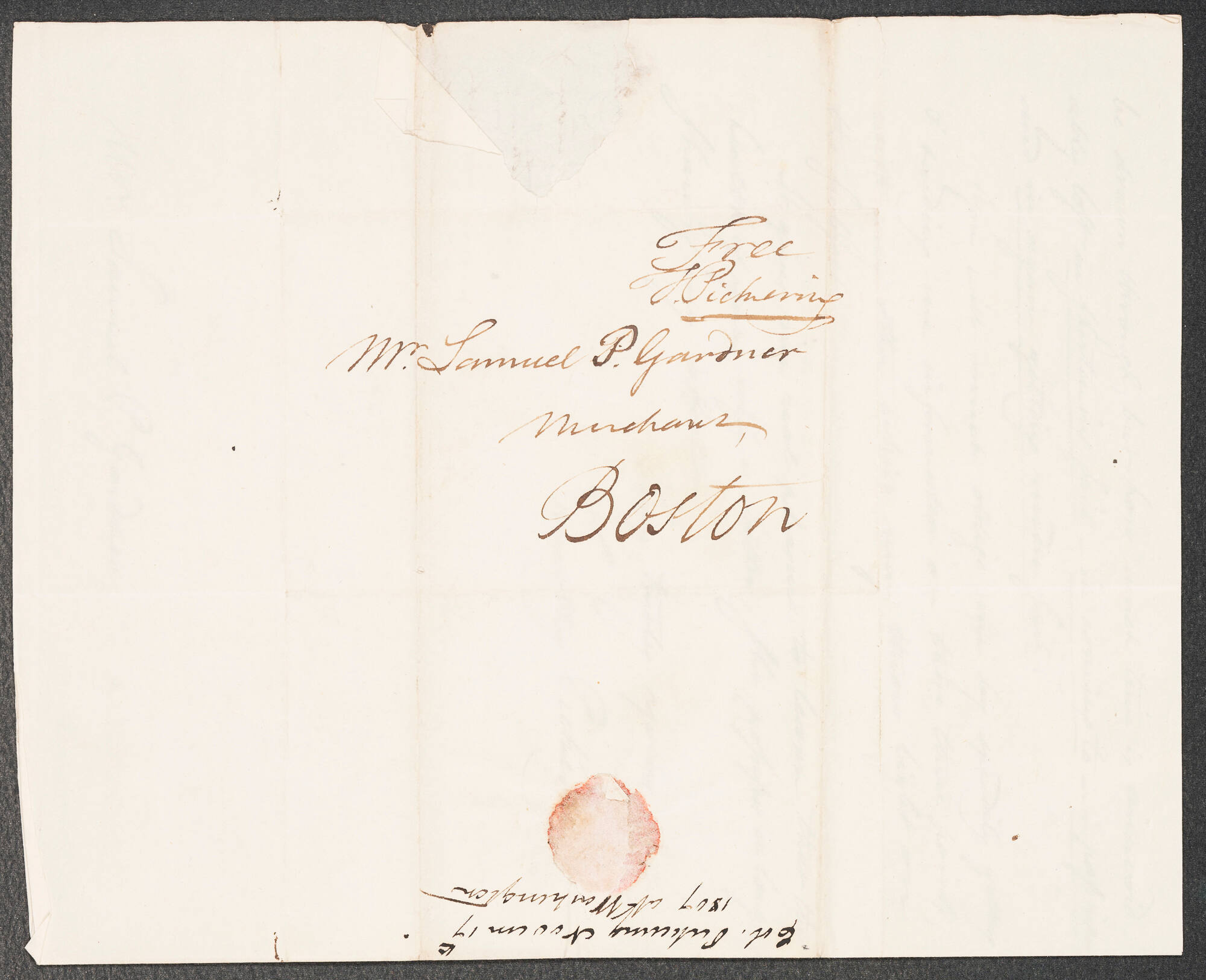 Letter to Samuel Pickering Gardner from Washington, D.C. | Isabella ...