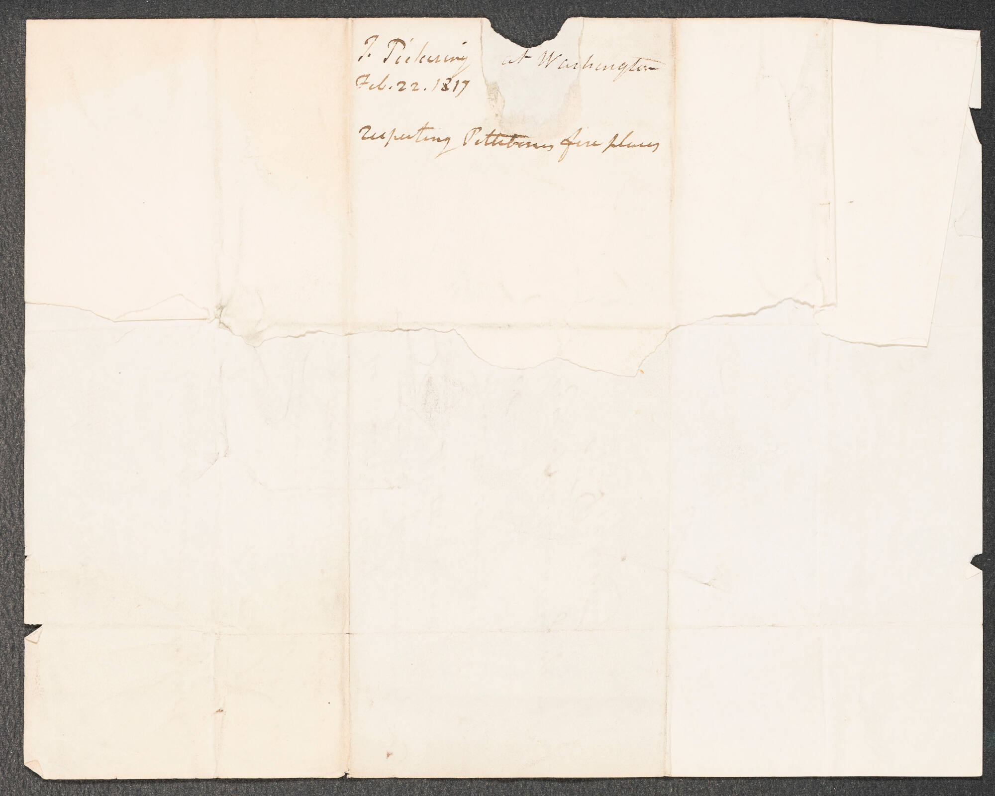 Letter to Samuel Pickering Gardner from Washington, D.C. | Isabella ...