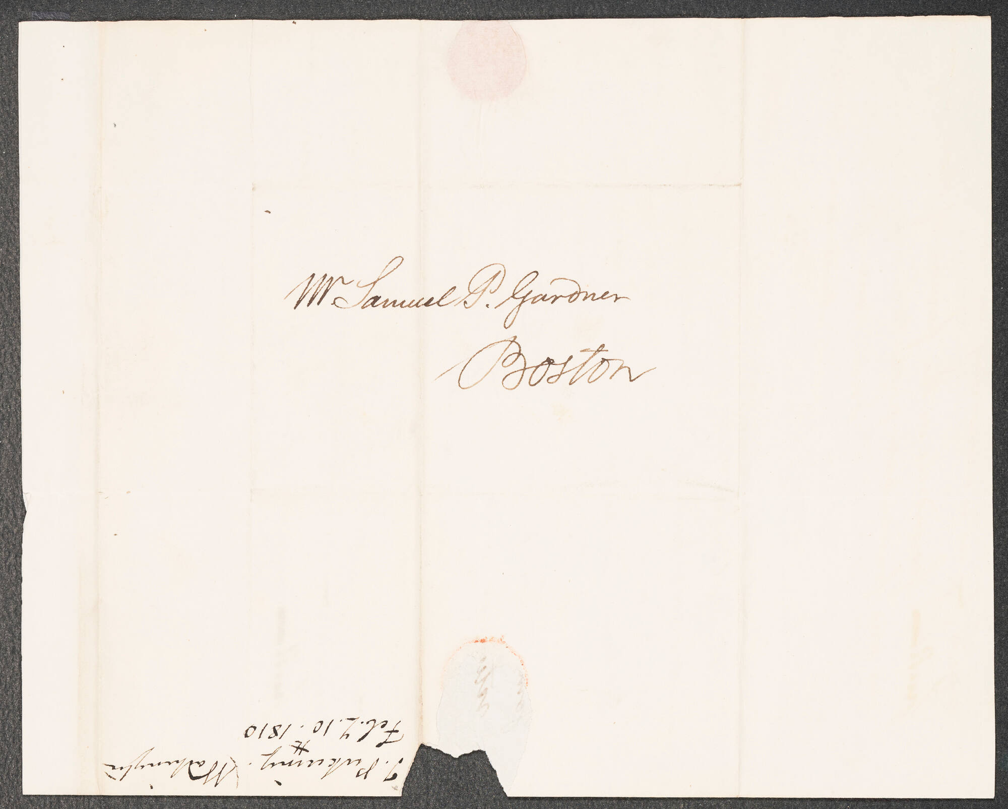 Letter to Samuel Pickering Gardner from Washington, D.C. | Isabella ...