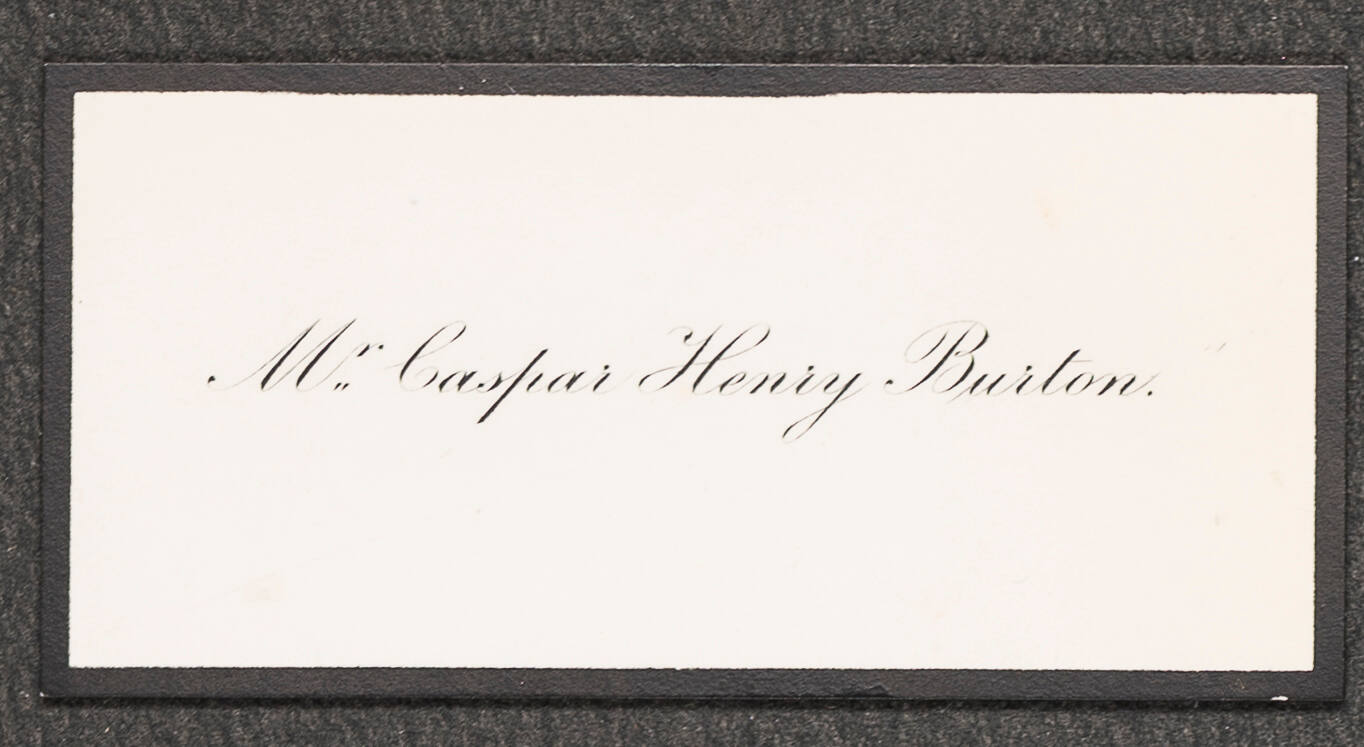 Two Visiting Cards from Boston | Isabella Stewart Gardner Museum