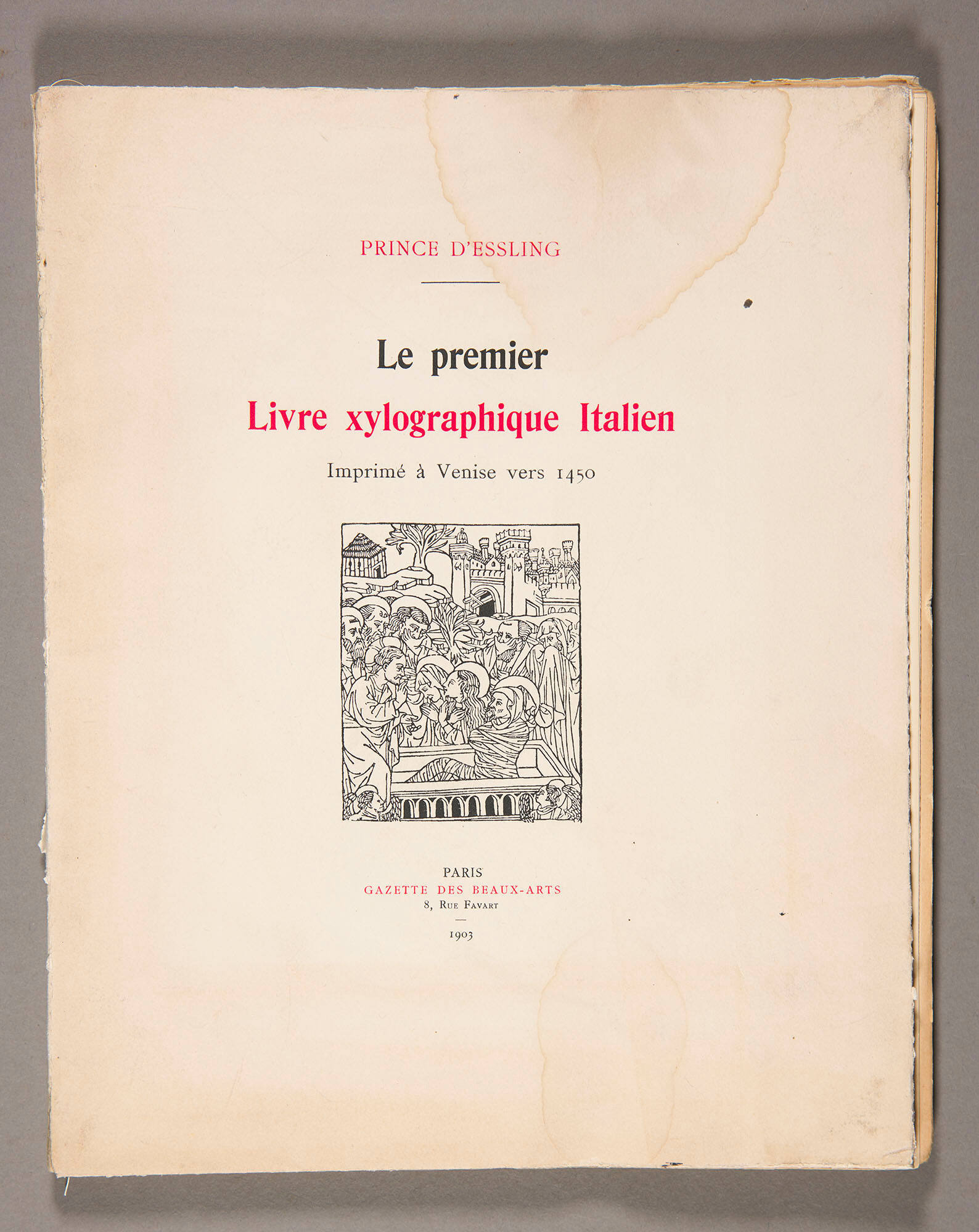 The First Italian Xylographic Book | Isabella Stewart Gardner Museum