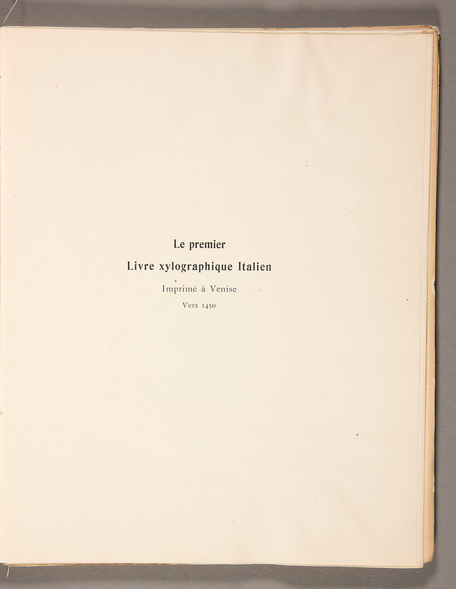 The First Italian Xylographic Book | Isabella Stewart Gardner Museum