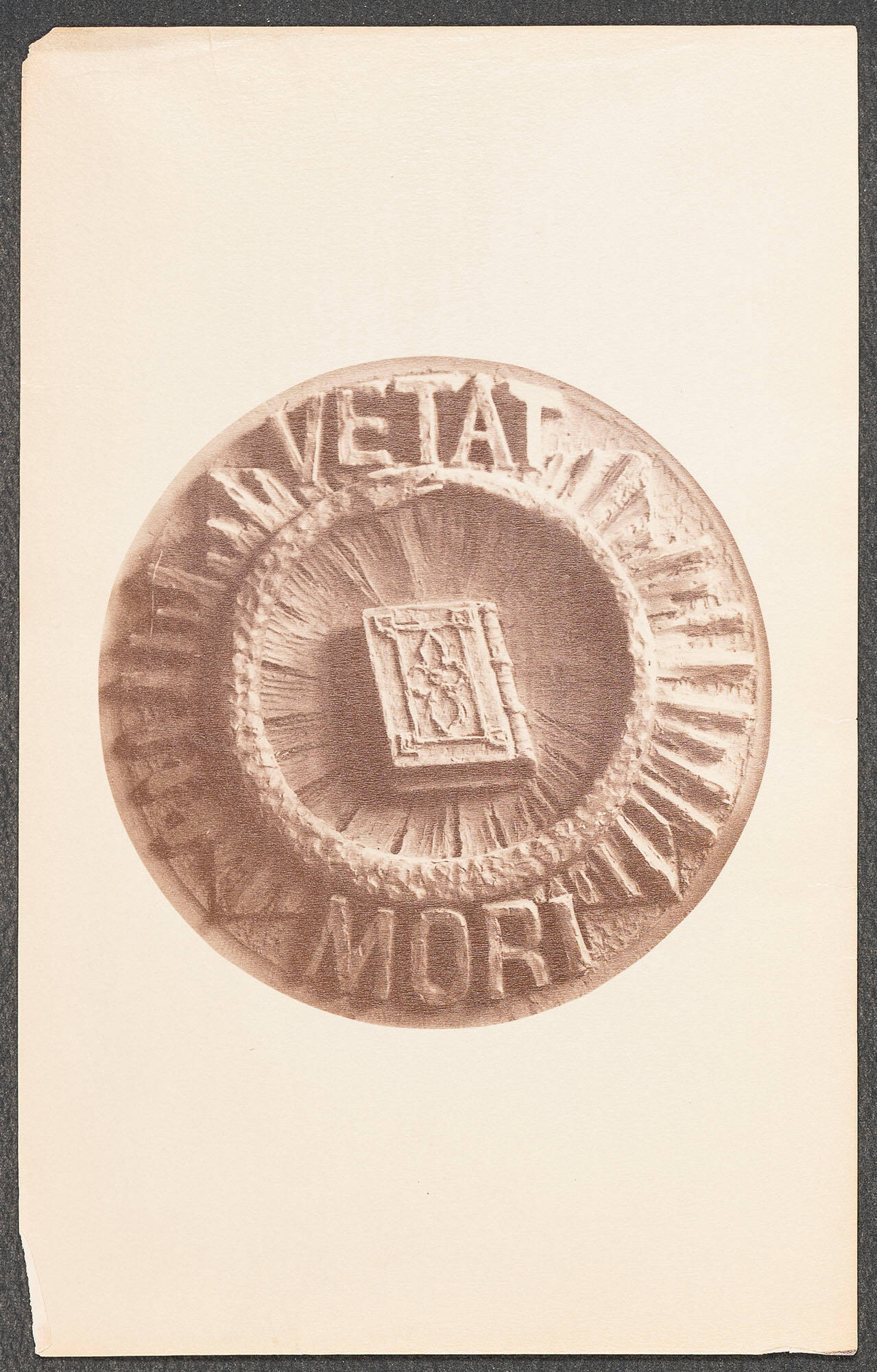 Domingo Mora's "Decorative Roundel: Vetat Mori, David Martini ...