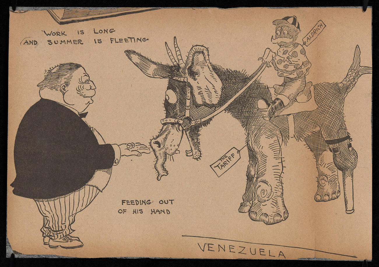 Aldrich and the Tariff Political Cartoon | Isabella Stewart Gardner Museum