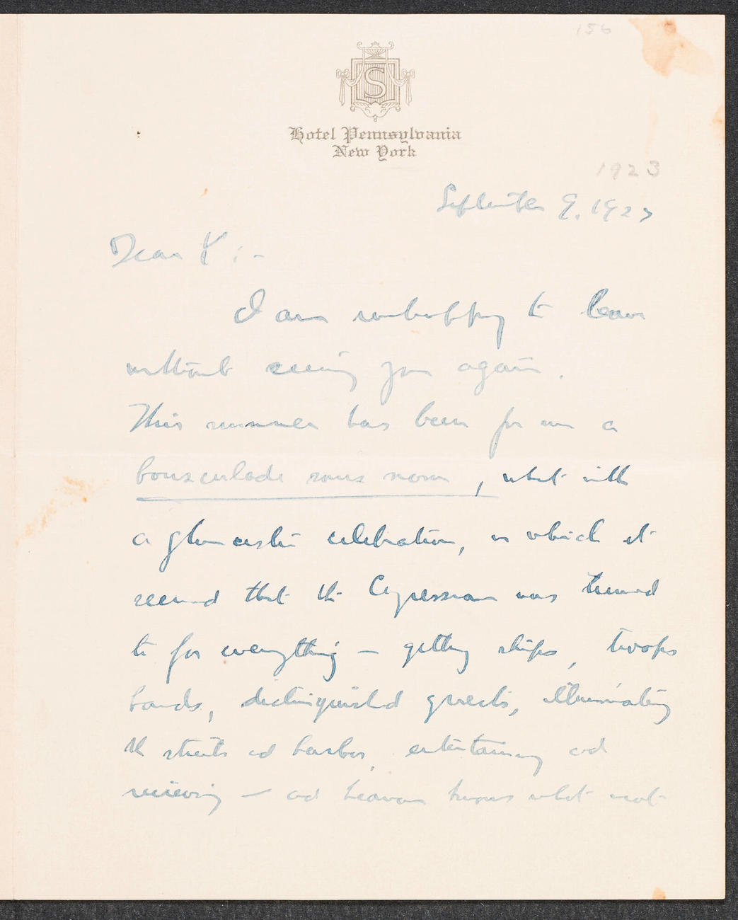Letter to Isabella Stewart Gardner from New York | Isabella Stewart ...
