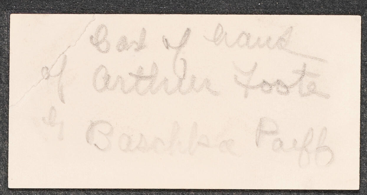 Label for Cast of Arthur Foote's Hand | Isabella Stewart Gardner Museum