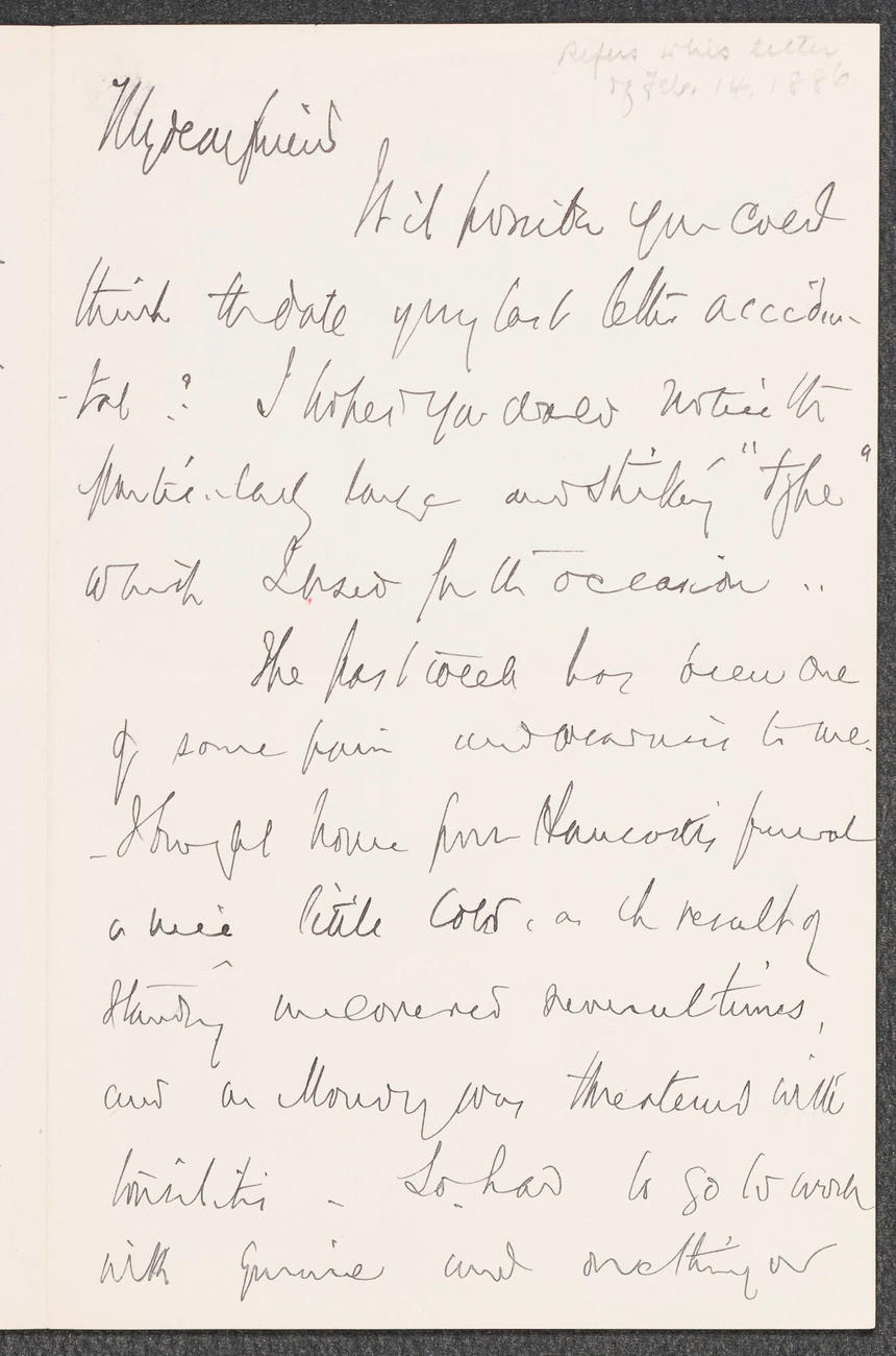 Letter to Isabella Stewart Gardner from Boston | Isabella Stewart ...