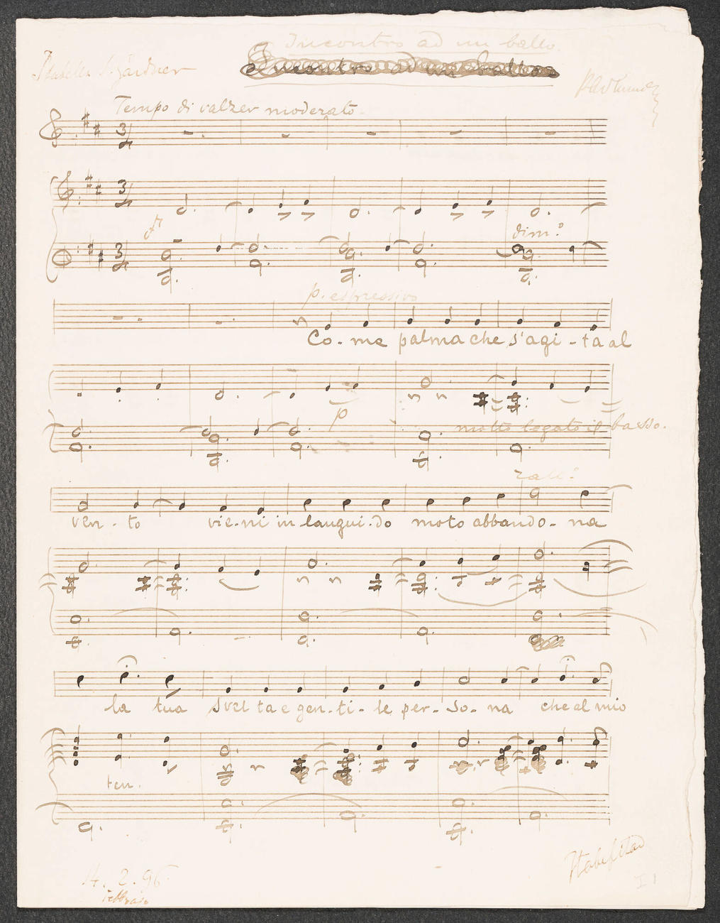 Incontro Ad Un Ballo | Isabella Stewart Gardner Museum