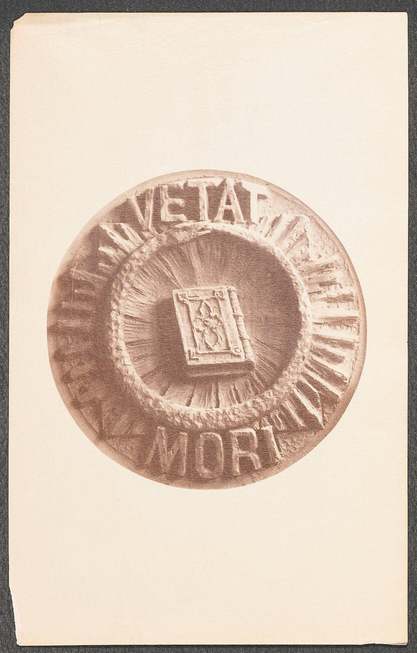 Domingo Mora's "Decorative Roundel: Vetat Mori, David Martini ...